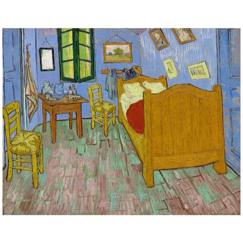 Постер / Плакат / Картина Ван Гог - Спальня в Арле 50х70 см в подарочном тубусе