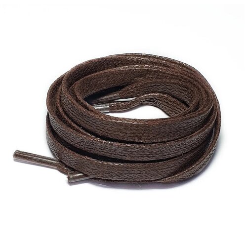 Шнурки LENKO вощеные темно-коричневые плоские 80 см