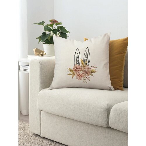 Подушка декоративная на диван Цветы и растения №54