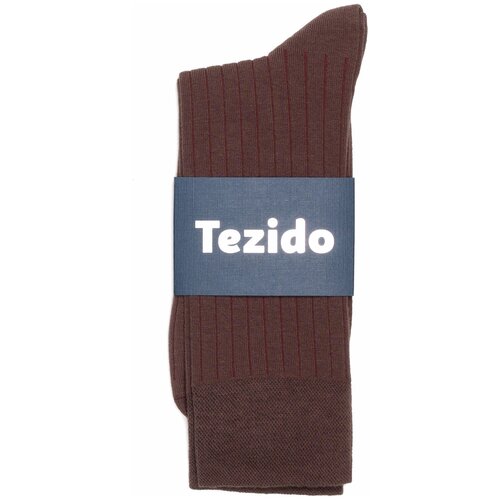 Носки Tezido, размер 41-46, коричневый