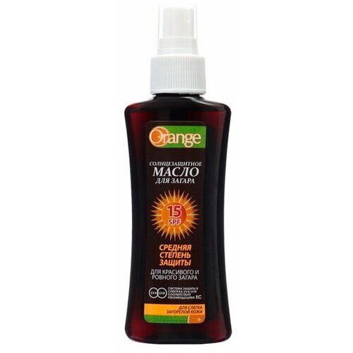 Масло солнцезащитное для загара SPF 15, 100 мл