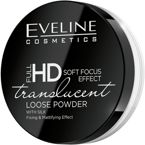 EVELINE Пудра транспарентная Full HD Mineral Loose Powder фиксирующая, 6 г, Translucent