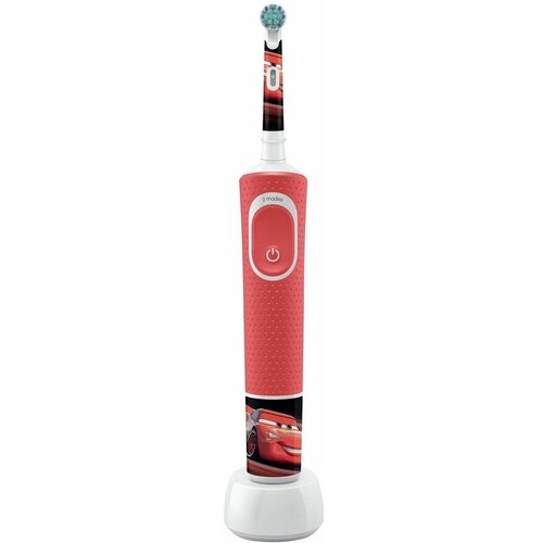Электрическая зубная щетка Oral-B Kids Cars цвет: красный