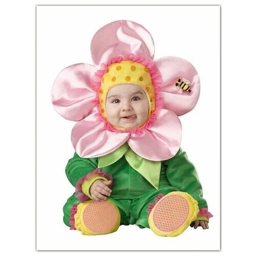 Карнавальный костюм цветочек для малышей 6-12 мес