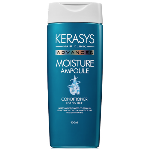 KeraSys Кондиционер для волос Advanced Увлажняющий с церамидными ампулами для сухих ломких волос, 400 мл