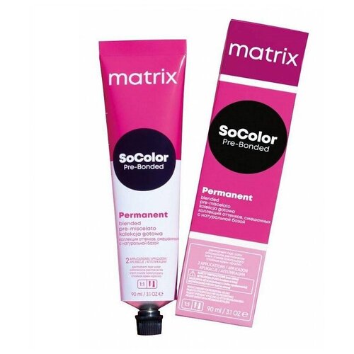 Matrix SoColor перманентная крем-краска для волос Pre-Bonded, 6VA темный блондин перламутрово-пепельный усиленный холодный, 90 мл