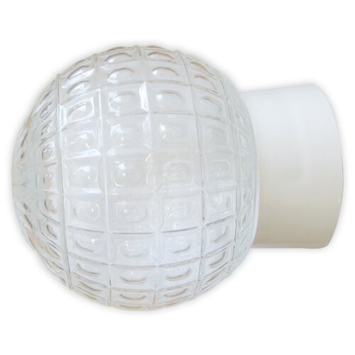 Настенный светильник Элетех Гранат, E27, 60 Вт, кол-во ламп: 1 шт., цвет арматуры: белый, цвет плафона: бесцветный