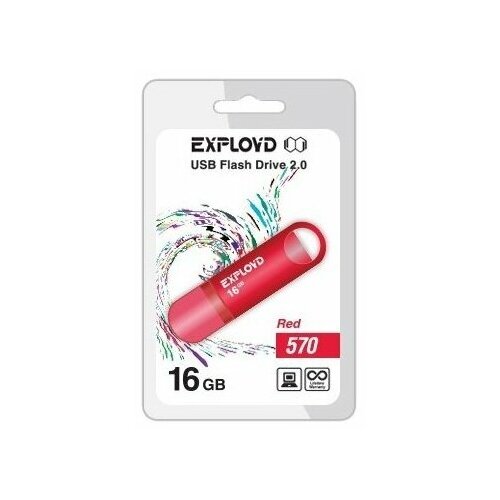 Usb-флешка EXPLOYD 16GB-570 красная