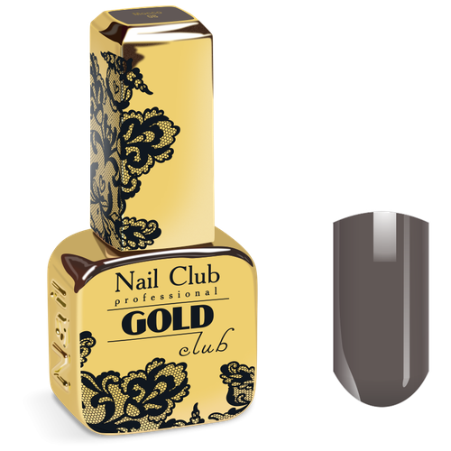 Nail Club professional Эмалевый гель-лак для ногтей с липким слоем GOLD CLUB 08 Mocco, 13 мл.