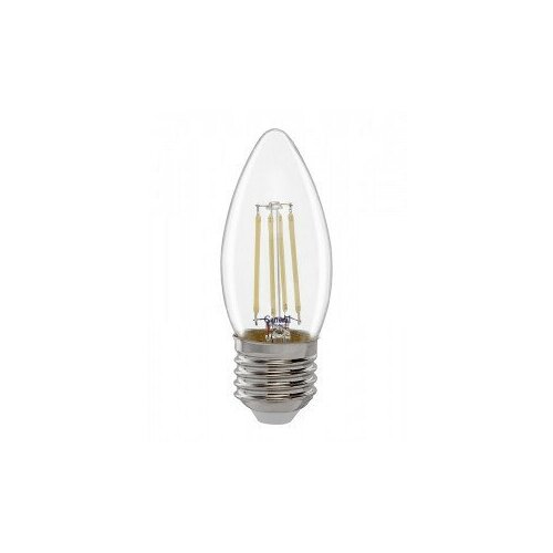 Светодиодная LED лампа General филамент свеча E27 8W 4500K 4K 35x96 (нитевидная), прозр 649975 (упаковка 18 штук)