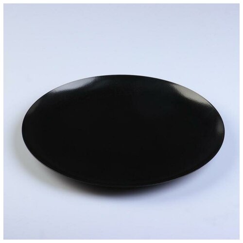 Подсвечник металл Чашка, 22,5х1,6 см, чёрный муар
