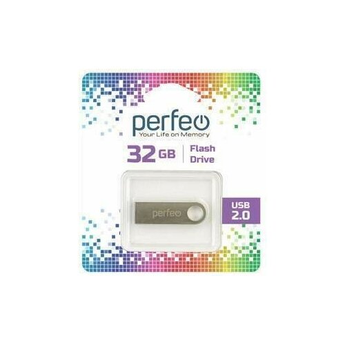 USB Флеш-накопитель USB накопитель Perfeo 32GB M07 Metal Series