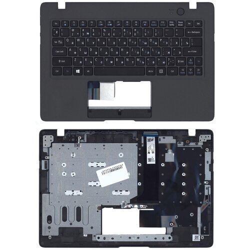 Клавиатура для ноутбука Acer Aspire One Cloudbook AO1-131 черная топ-панель