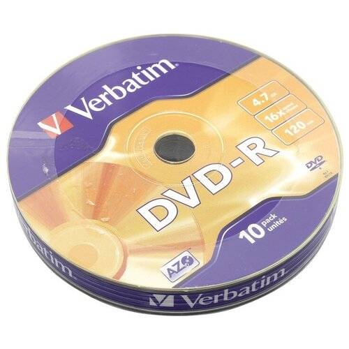 Диск Verbatim DVD-R 4.7Gb (43729)
