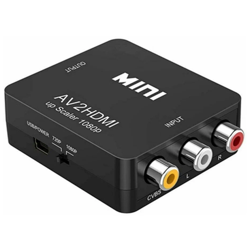 Конвертер AV2 на HDMI MINI 1080p чёрный