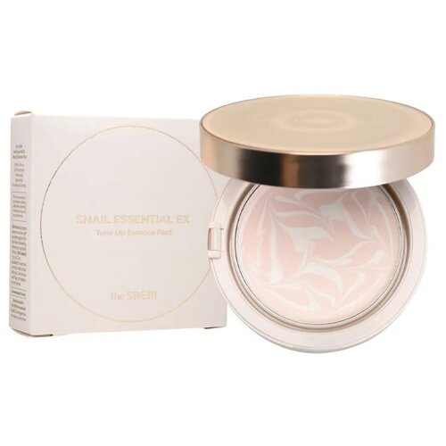 The Saem Пудра кремовая Snail Essential EX Tone Up Essence Pact 15 г