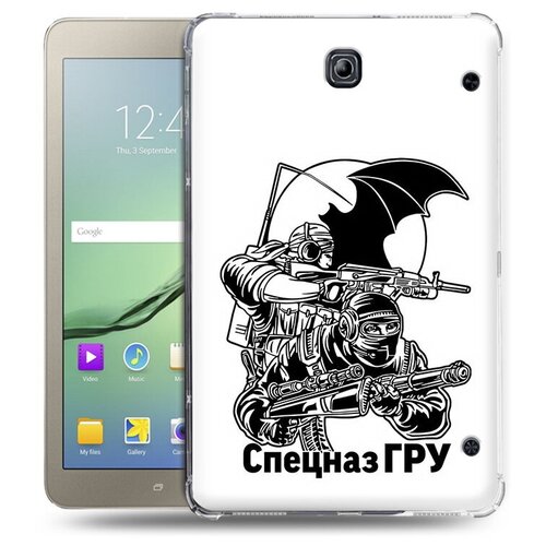Чехол задняя-панель-накладка-бампер MyPads спецназ гру для Samsung Galaxy Tab S2 8.0 SM-T710/T715 противоударный