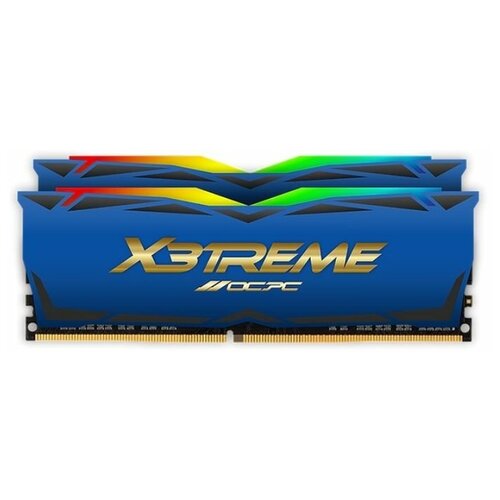 Модуль памяти DDR 4 DIMM 32Gb (16Gbx2), 3600Mhz, OCPC X3 RGB MMX3A2K32GD436C18BU, RGB, CL18, BLUE LABEL