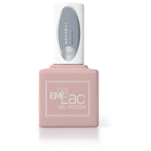 E.Mi гель-лак для ногтей Gel polish, 9 мл, 125 Нейтральный серый