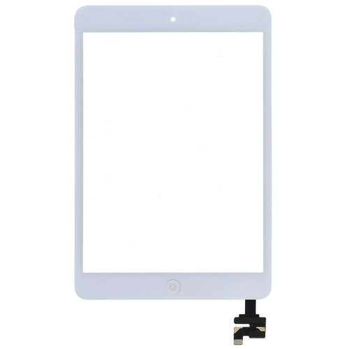 Тачскрин для Apple iPad Mini, Mini 2 (chip on cable) с кнопкой HOME белый