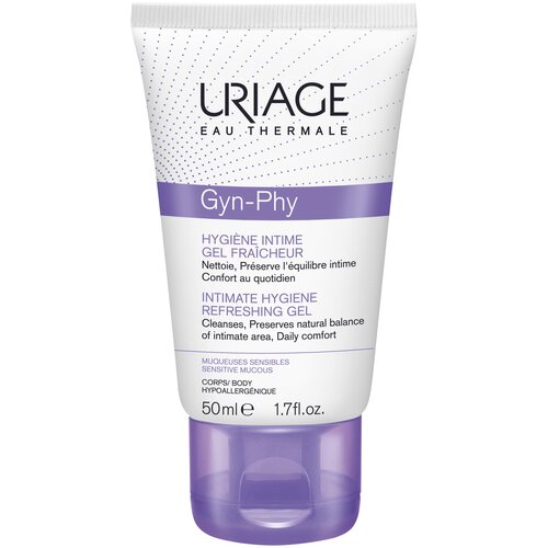 Uriage гель для интимной гигиены Gyn-Phy освежающий, 50 г, 50 мл