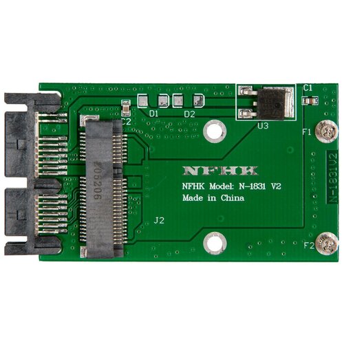 Адаптер-переходник для установки диска SSD mSATA в разъем 1.8" micro SATA / NFHK N-1831 V2