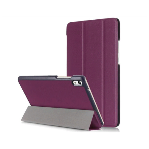 Умный чехол MyPads для Lenovo Tab 4 10 TB-X304L/F iL Sottile фиолетовый пластиковый