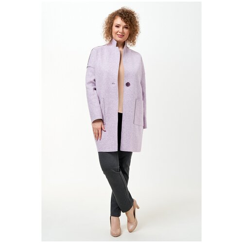 Пальто Olsi, размер 54, фиолетовый