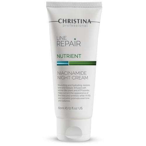 Christina Восстанавливающий ночной крем с бакучиолом, 60 мл - Line Repair Nutrient Niacinamide Night Cream