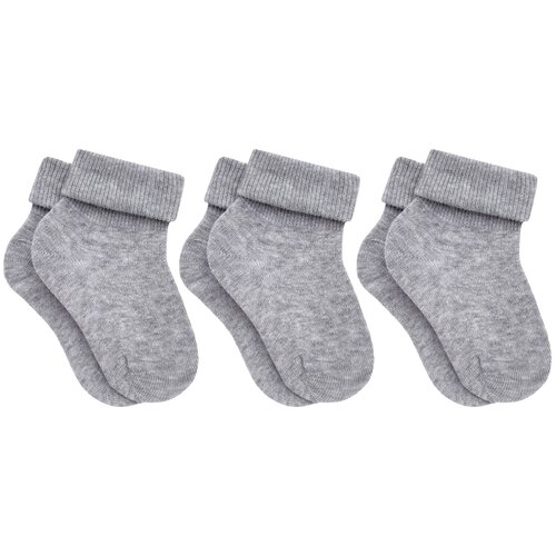 Носки RuSocks 3 пары, размер 9-10, серый