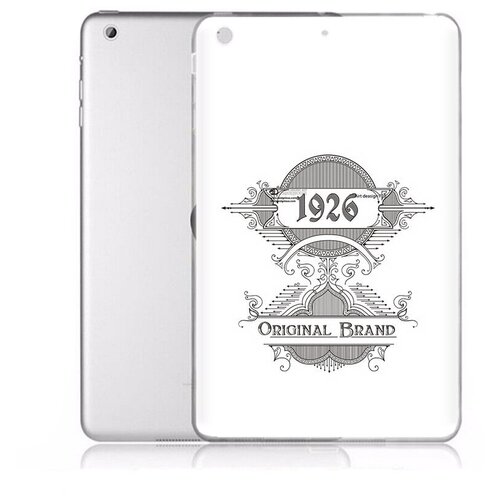 Чехол задняя-панель-накладка-бампер MyPads логотип черно белый для Apple iPad Air (2013)-A1474/A1475/A1476 противоударный