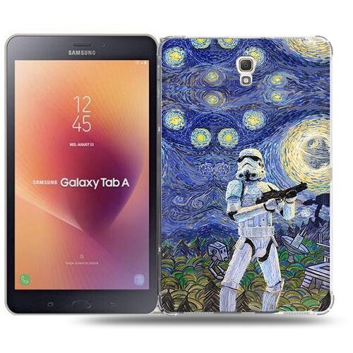 Чехол задняя-панель-накладка-бампер MyPads star wars звездная ночь для Samsung Galaxy Tab A 8.0 (2017) SM-T380/T380/T385 противоударный