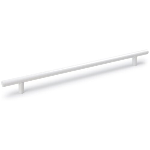 Мебельная ручка - рейлинг, длина 160 мм, диаметр 12 мм, цвет - белый