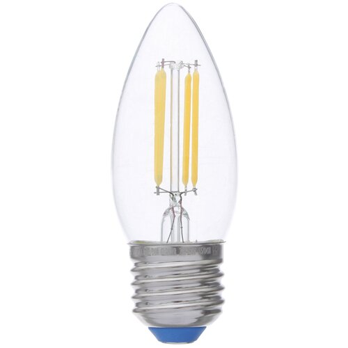 Лампа светодиодная филаментная Airdim, форма свеча, E27 5 Вт 500 Лм свет холодный 81965445