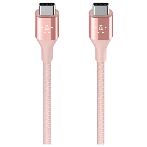 Кабель Belkin USB-C папа/USB-C папа 1,2 метра (F2CU050BT04-C00), розовый