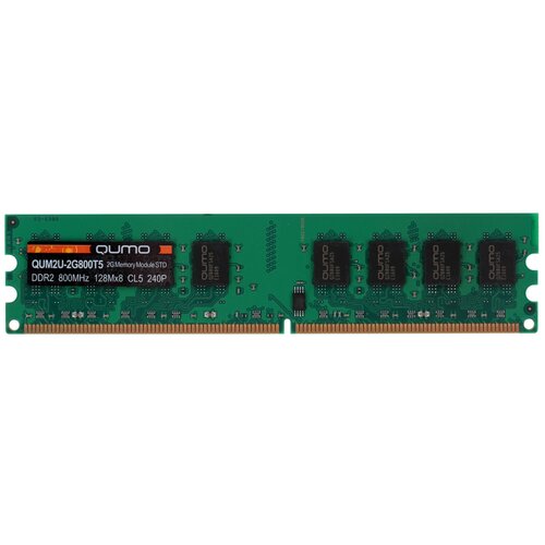 Оперативная память Qumo 2 ГБ DDR2 800 МГц DIMM CL5 QUM2U-2G800T5