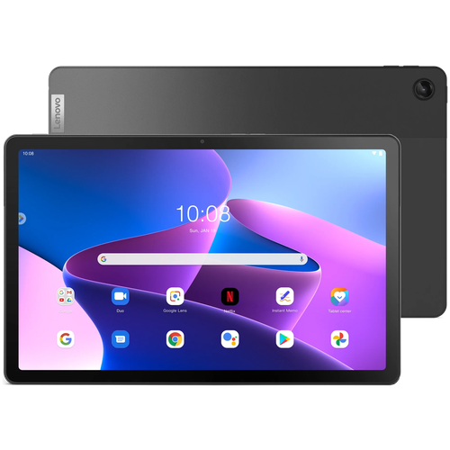 10.61" Планшет Lenovo Tab M10 Plus TB128XU, чехол Folio Case (2022), RU, 4/128 ГБ, Wi-Fi + Cellular, стилус, Android 9.0, штормовой серый