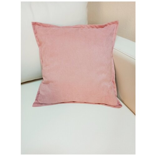Декоративная наволочка Вельвет, размер 45х45 см, пыльно-розовый