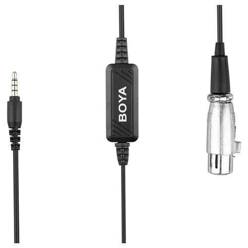 Кабель Boya BY-BCA6, микрофонный, XLR / 3.5 мм TRRS