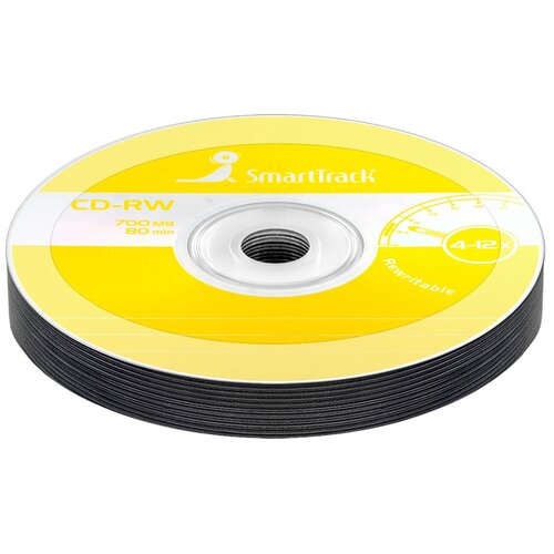 Перезаписываемый диск SmartTrack CD-RW 700Mb 12x bulk, упаковка 10 шт.