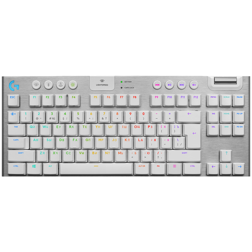 Беспроводная клавиатура Logitech G G915 TKL GL Tactile, white, английская