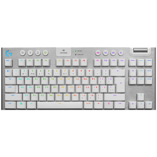 Беспроводная клавиатура Logitech G G915 TKL GL Tactile, white, русская