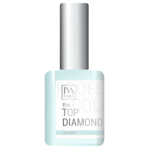 IVA Nails верхнее покрытие Top Diamond Shine, бесцветный, 15 мл