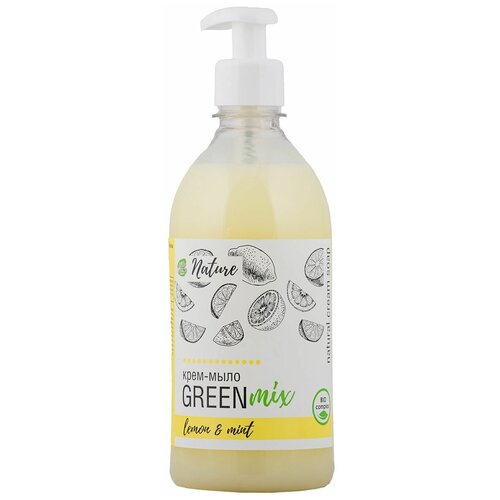 Крем-мыло "Green mix" Лимон и Мята, 530 мл