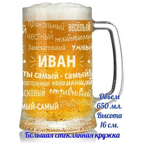 Кружка пивная Иван - 650 мл.