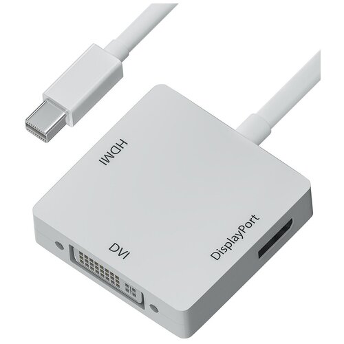 GCR Адаптер-переходник Apple mini DisplayPort 20M > DisplayPort 20F/HDMI 19F/DVI 25+4F