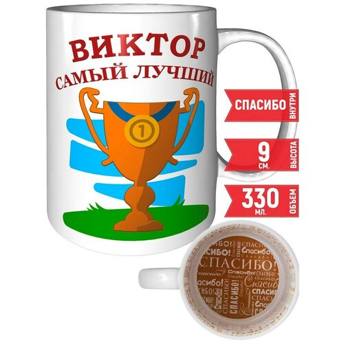 Кружка Виктор самый лучший - спасибо.