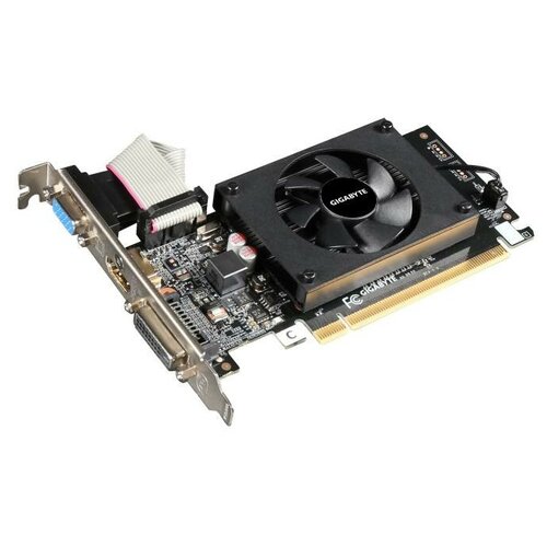 Видеокарта Gigabyte PCI-E GV-N710D3-2GL NVIDIA GeForce GT 710 2048Mb 64 DDR3 954/1800 DVIx1 HDMIx1 CRTx1 HDCP Ret low profile