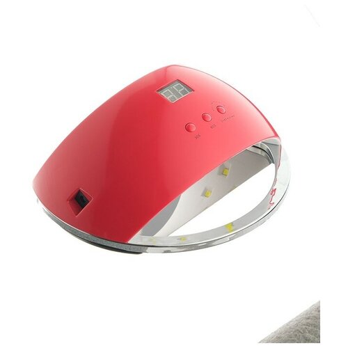Лампа для гель-лака Luazon LUF-22, LED, 48 Вт, 21 диод, таймер 30/60/99 с, 220 В, красная