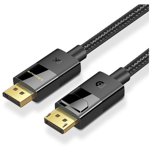 Кабель Mindpure DisplayPort - DisplayPort 1.4 8k 60Hz, 4k 144Hz, HDR, Тканевая оплетка DP002 5м